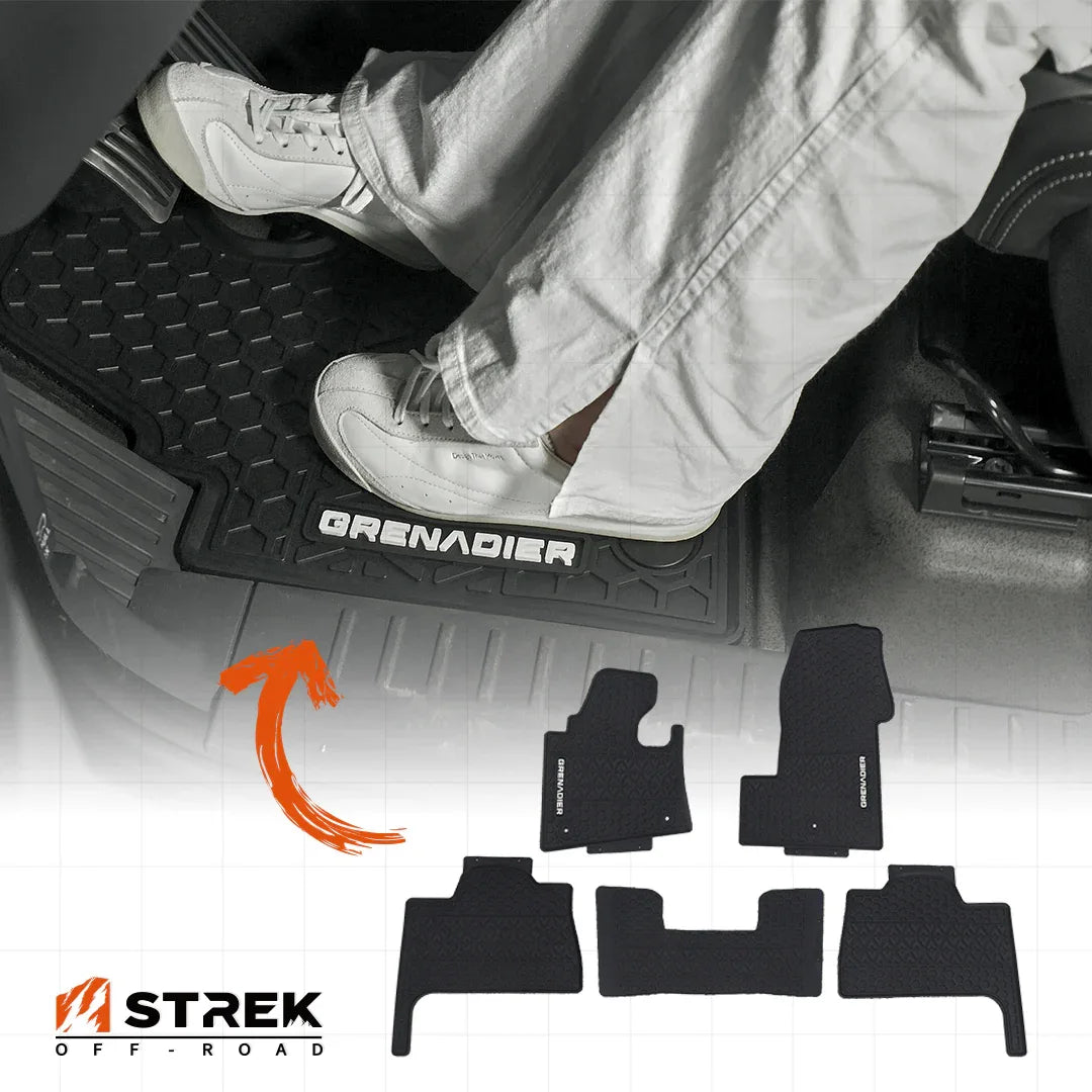Ineos Grenadier Floor Mats - All Weather - Black TPE