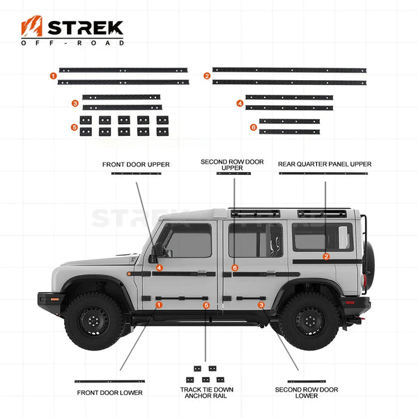 Exterior Utility Belt Kit for Grenadier 2023+ by Strek Offroad