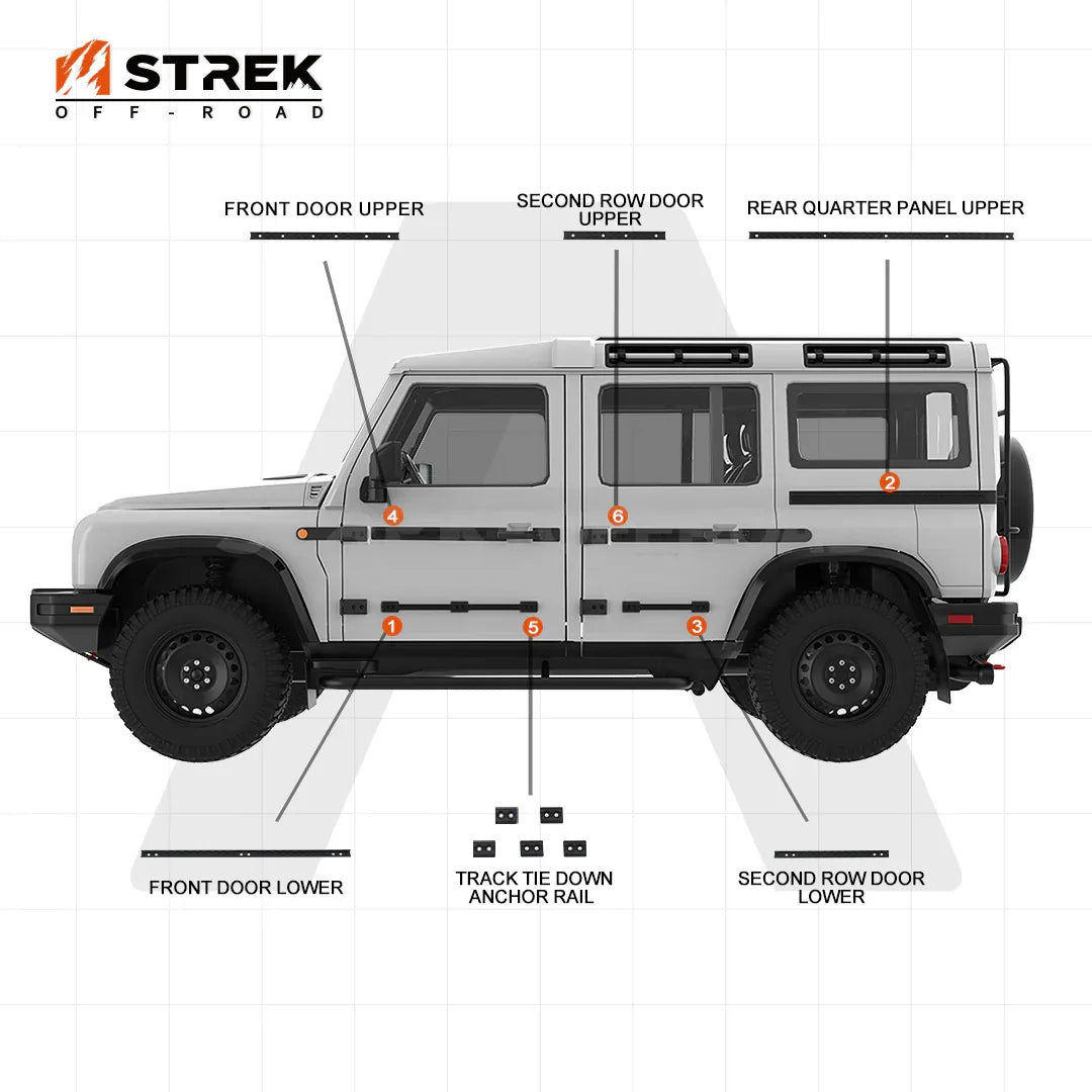 Exterior Utility Belt Kit for Grenadier 2023+ by Strek Offroad